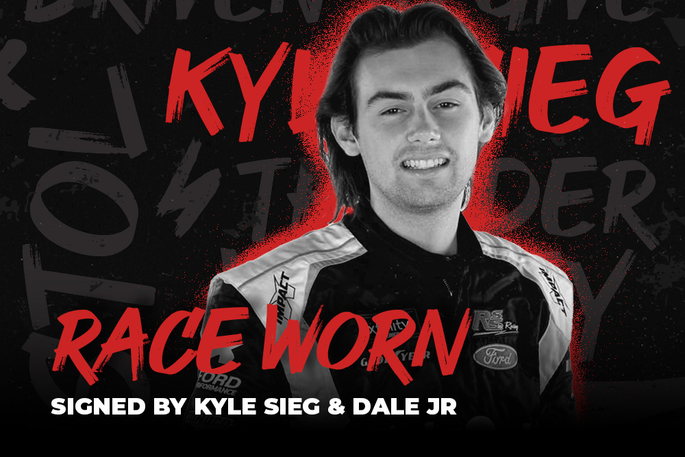 Kyle Sieg 2024 Bristol Race Worn & Signed Gloves | Also Signed by Dale ...