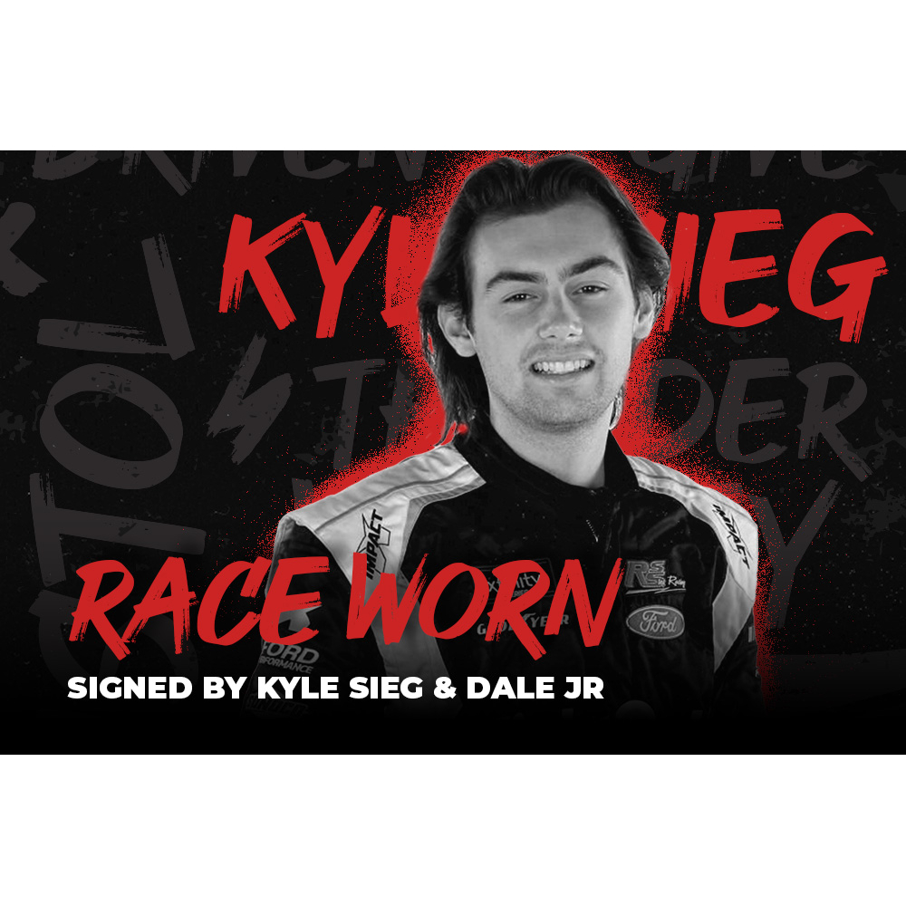 Kyle Sieg 2024 Bristol Race Worn & Signed Gloves | Also Signed by Dale ...