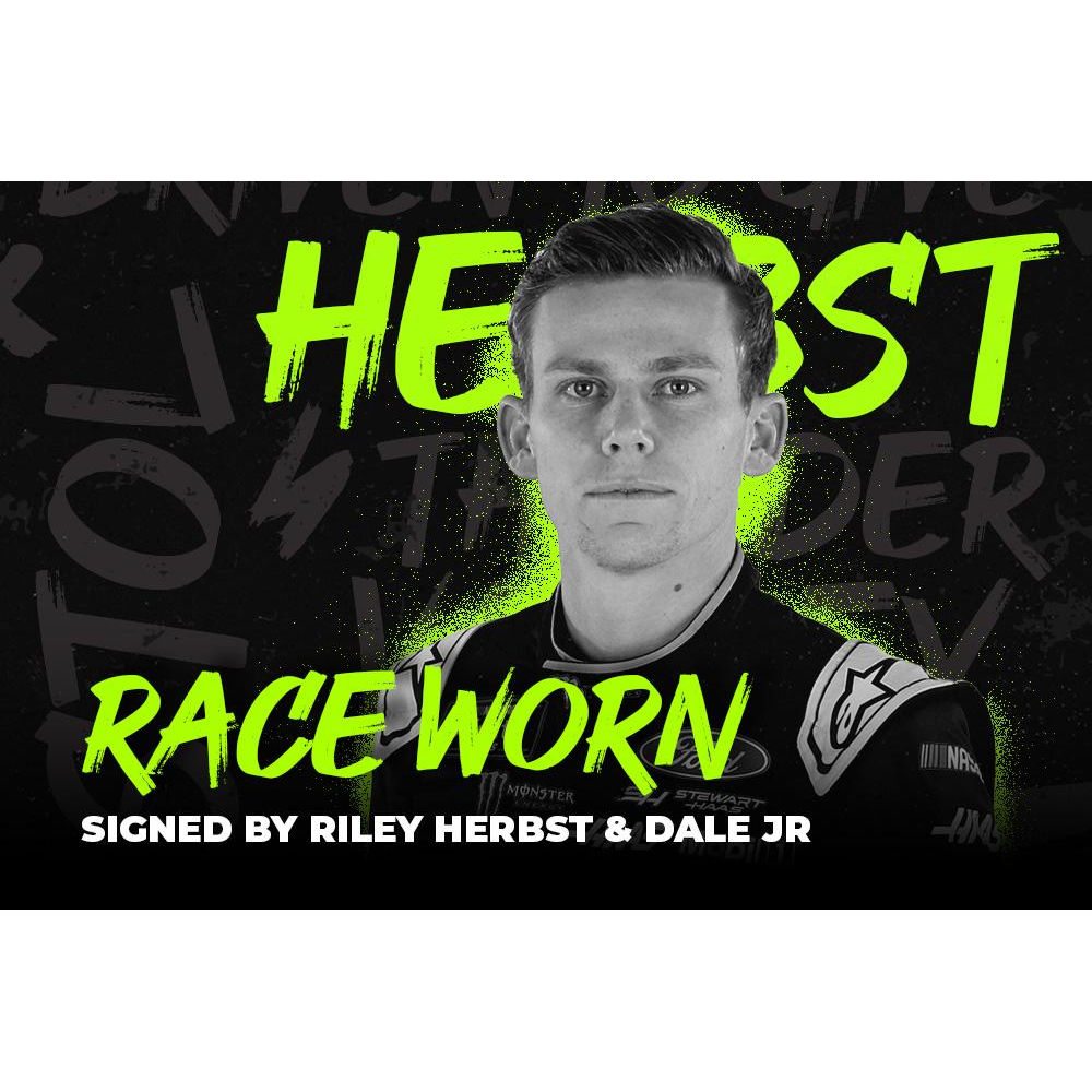 Riley Herbst 2024 Bristol Race Worn & Signed Gloves | Also Signed by ...