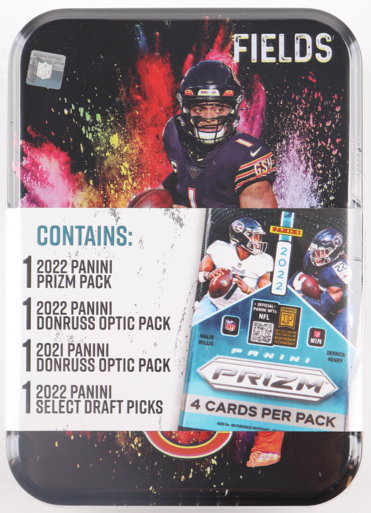 Justin Fields 2021/22 Panini Collector's Tin with (4) Packs | Pristine ...