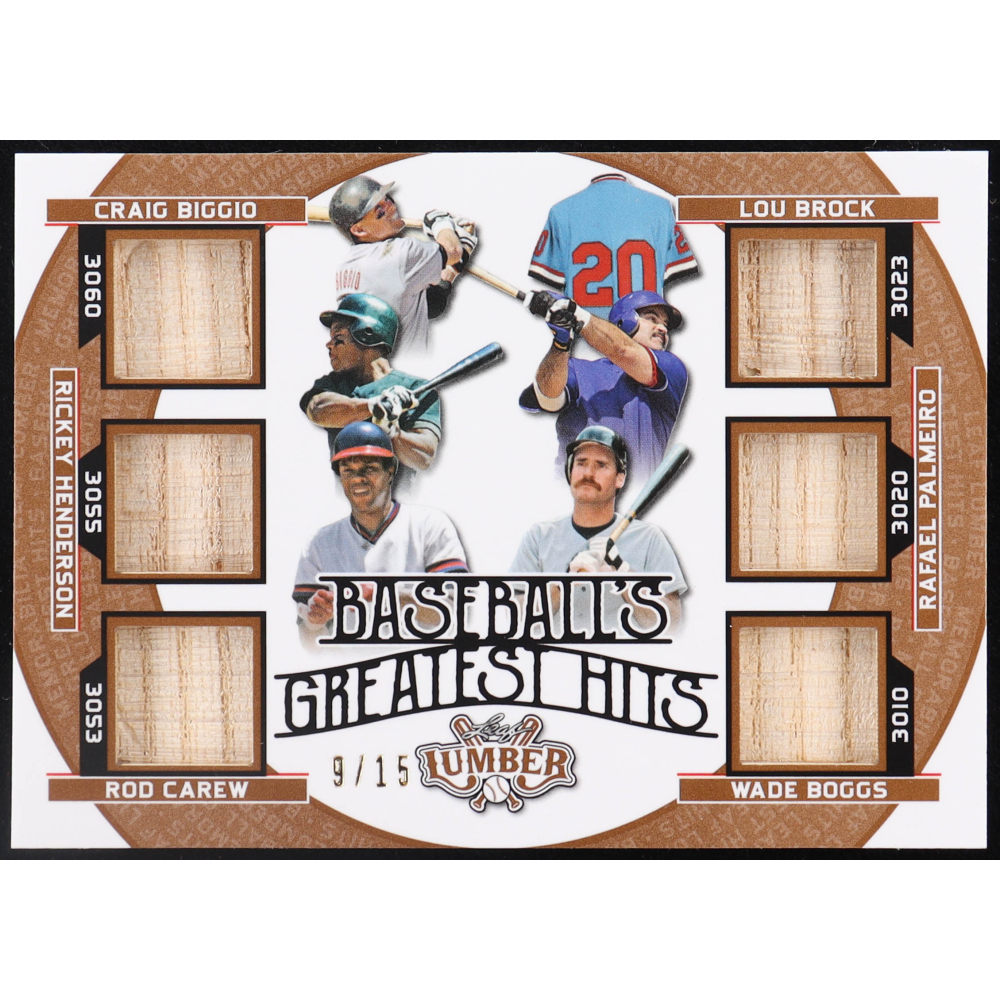 Craig Biggio / Lou Brock / Rickey Henderson / Rafael Palmeiro / Rod ...