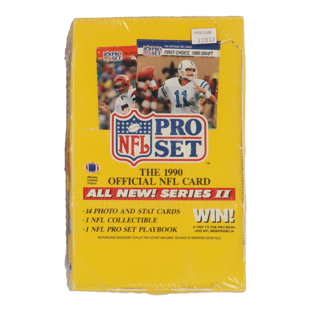 1990 Pro Set Series 2 Football Wax Box with (36) Packs | Pristine Auction