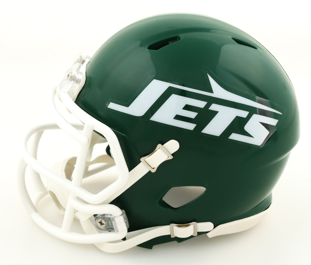 Mark Gastineau Signed Jets Throwback Speed Mini Helmet (JSA) | Pristine Auction