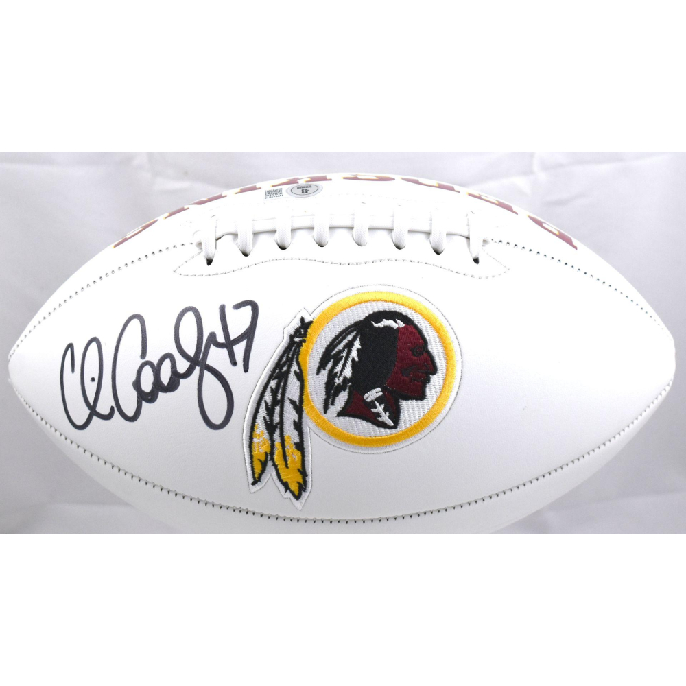 Chris Cooley Signed Redskins Logo Football (Beckett) | Pristine Auction