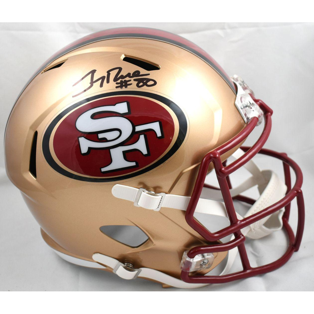 Jerry Rice Signed 49ers Full-Size Speed Helmet (Fanatics) | Pristine ...