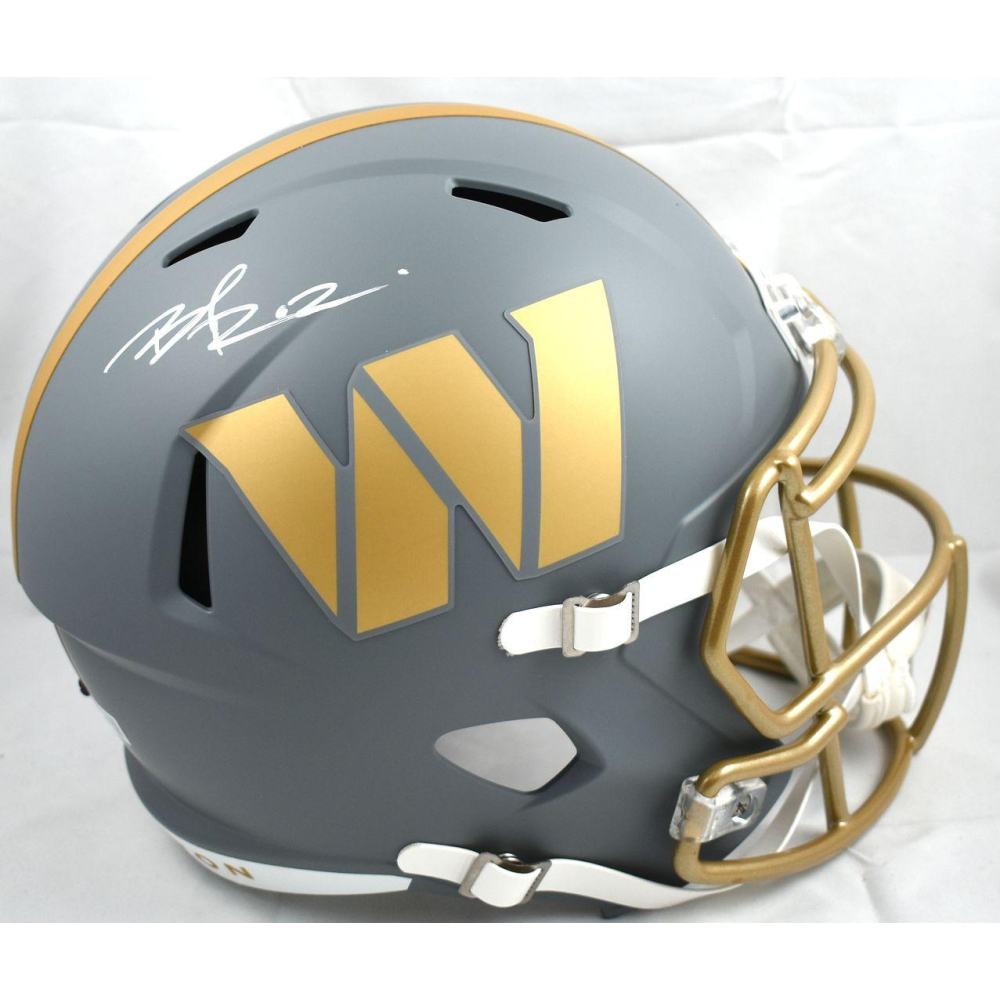 Brian Robinson Jr. Signed Commanders Full-Size Slate Alternate Speed ...