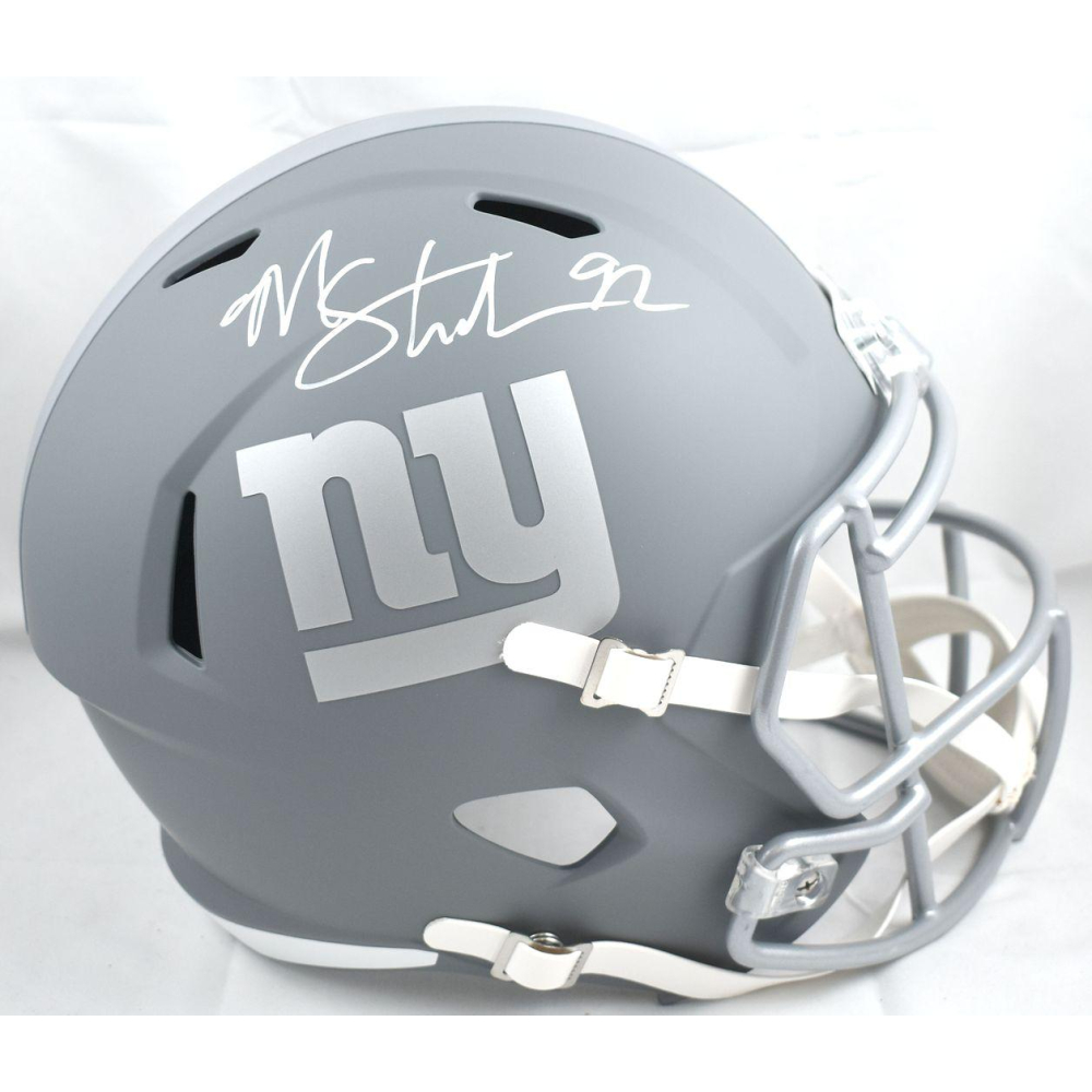 Michael Strahan Signed Giants Full-Size Slate Alternate Speed Helmet ...