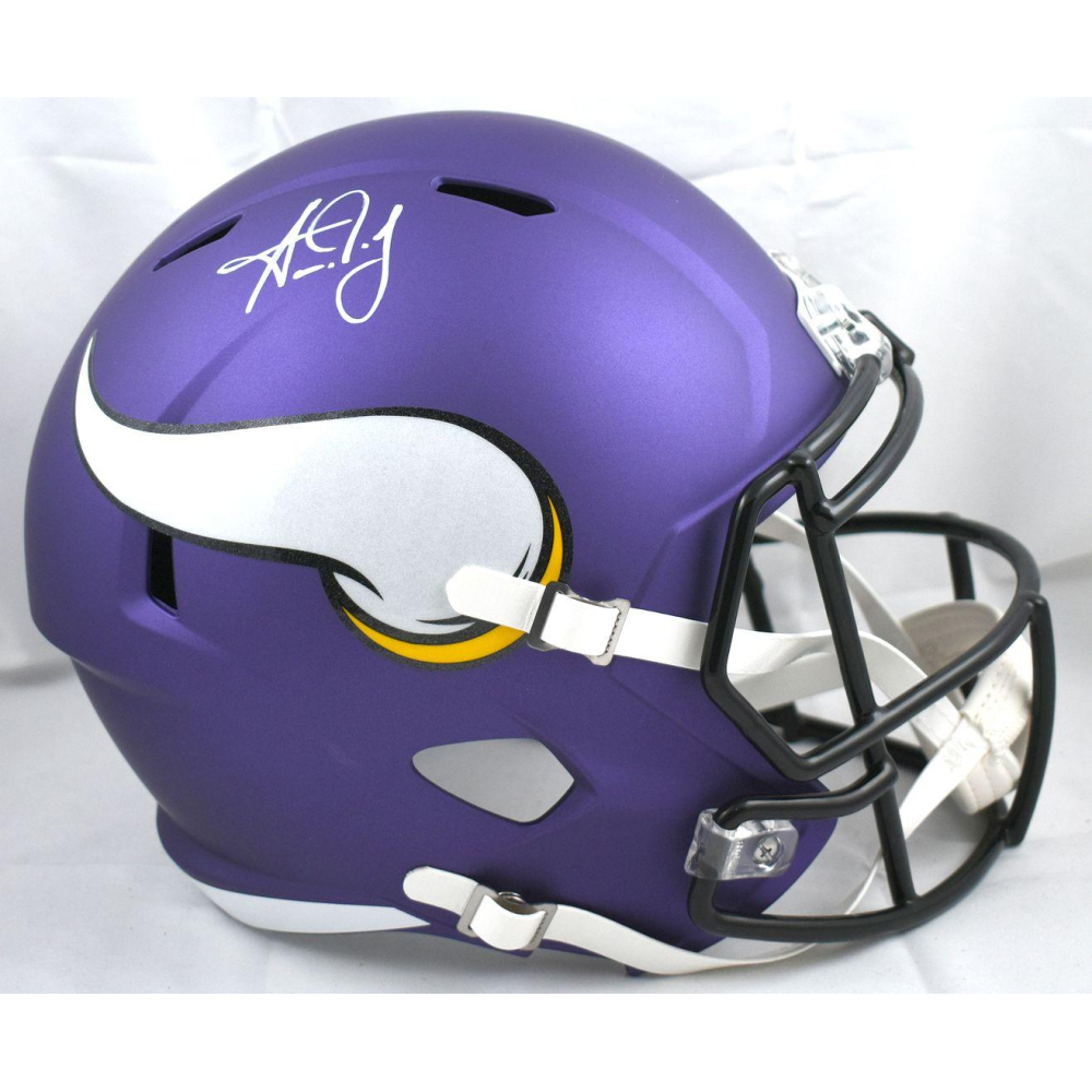 Aaron Jones Signed Vikings Full-Size Speed Helmet (Beckett) | Pristine ...