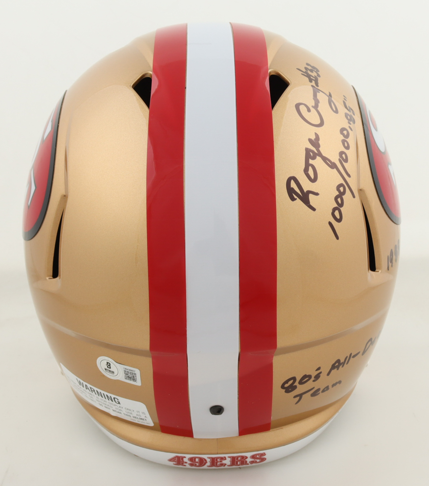 Roger Craig Signed 49ers Full-Size Speed Helmet With Multiple Stat ...