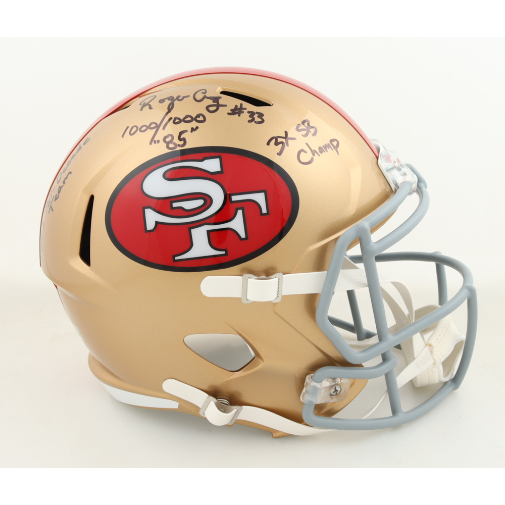 Roger Craig Signed 49ers Full-Size Speed Helmet Inscribed "3x SB Champ ...