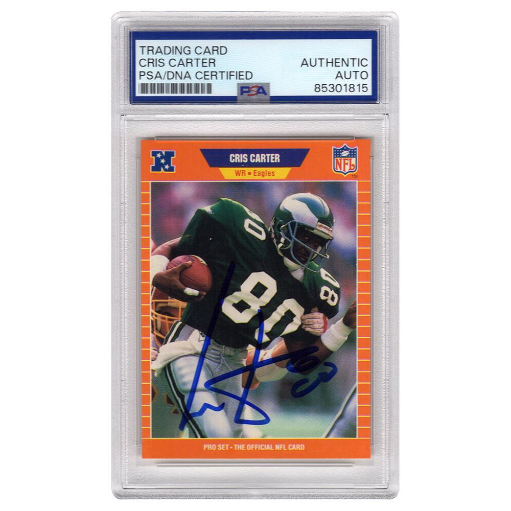 Cris Carter Signed 1989 Pro Set #314 (PSA) | Pristine Auction