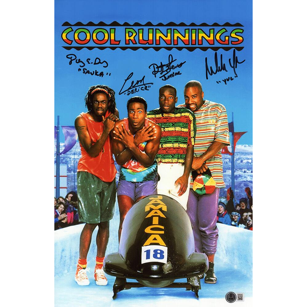 "Cool Runnings" 11x17 Movie Poster Print Cast-Signed By (4) With Malik ...