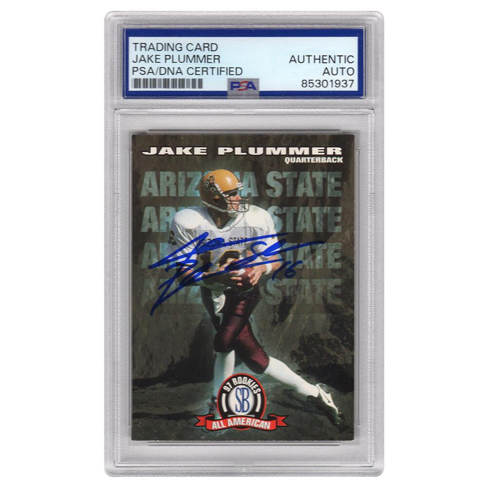 Jake Plummer Signed 1997 SB All American #94 Inscribed "Snake" (PSA ...