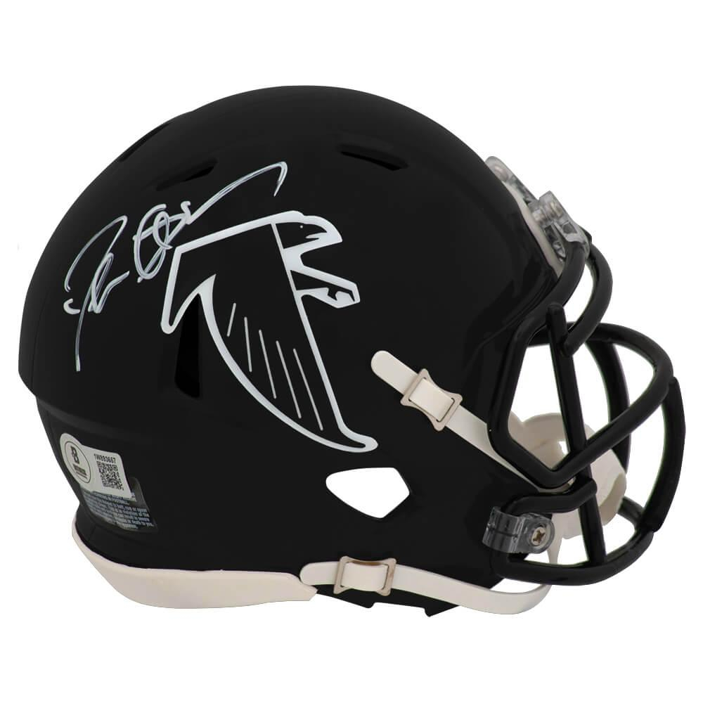 Deion Sanders Signed Falcons Throwback Alternate Speed Mini Helmet ...
