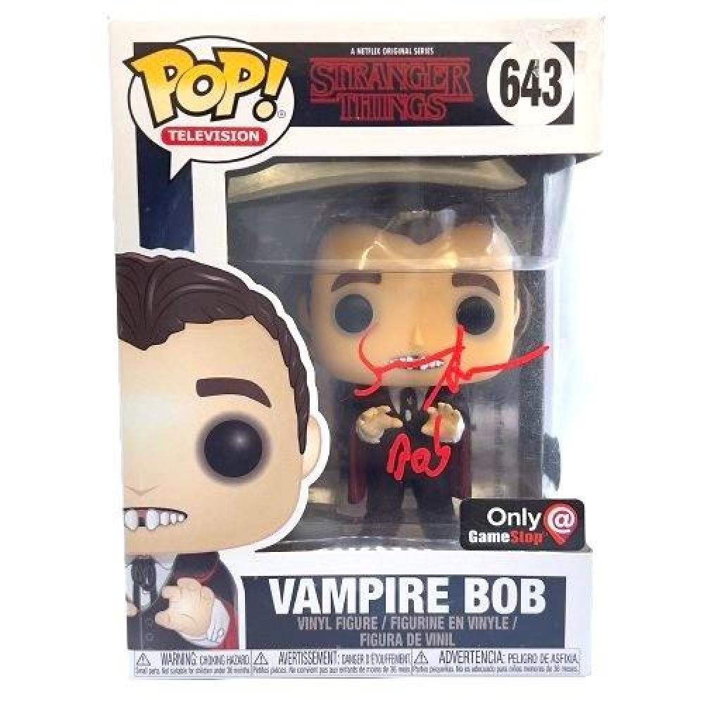 Sean Astin Signed "Stranger Things" #643 Vampire Bob Funko Pop Vinyl ...