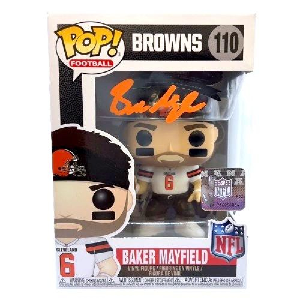 Baker Mayfield Signed Browns #110 Funko Pop! Vinyl Figure (Beckett ...