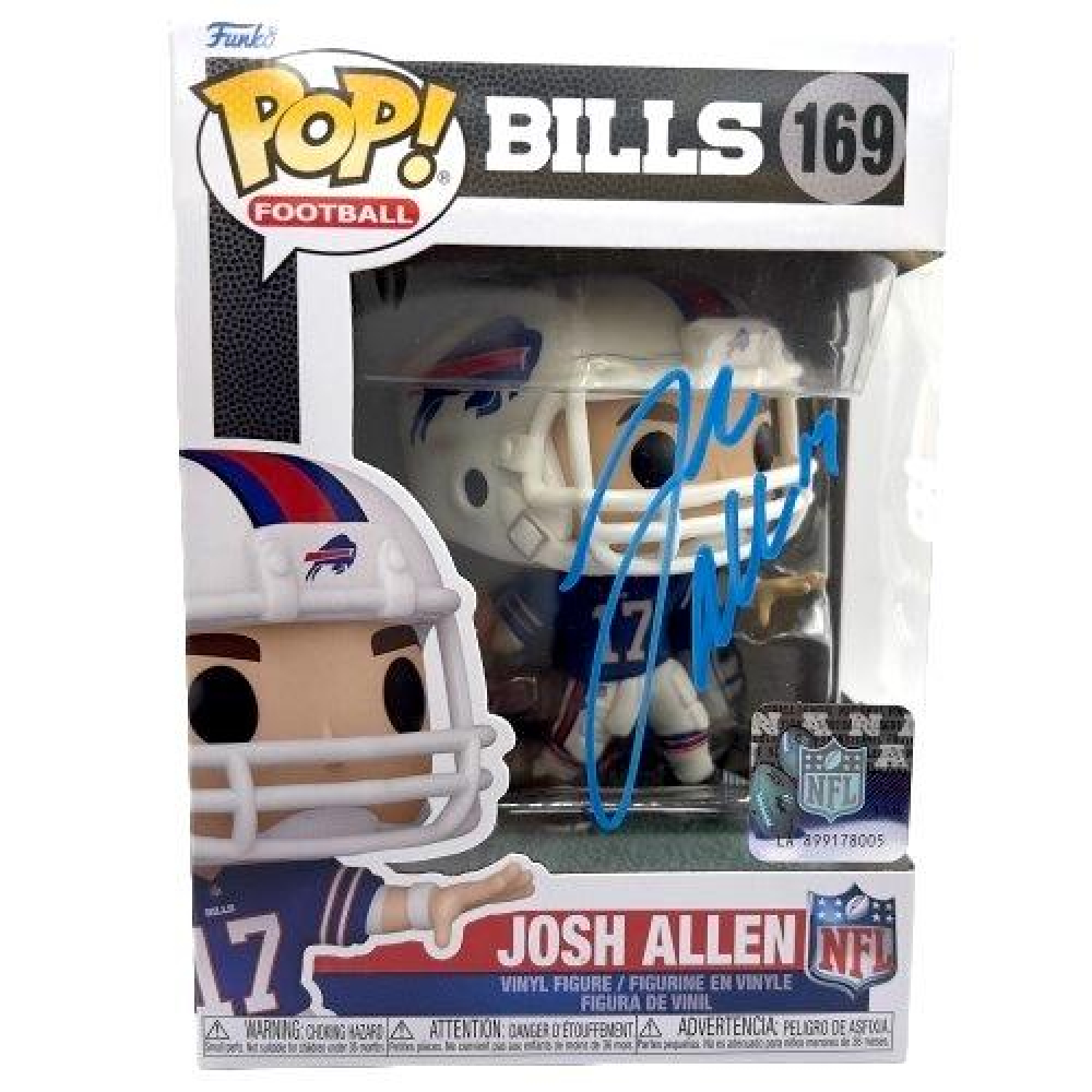 Josh Allen Signed Bills #169 Funko Pop! Vinyl Figure (Beckett ...