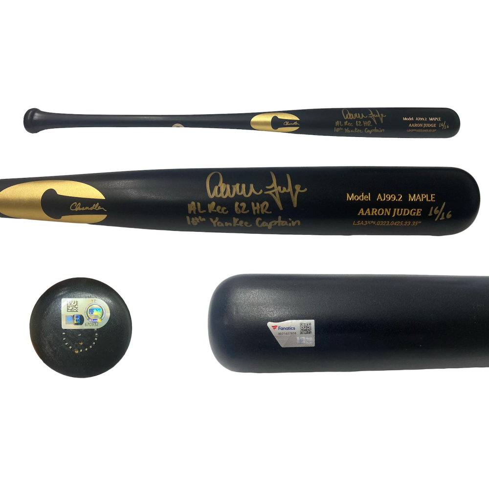Aaron Judge Signed LE Chandler Player Model AJ99.2 Maple Baseball Bat ...