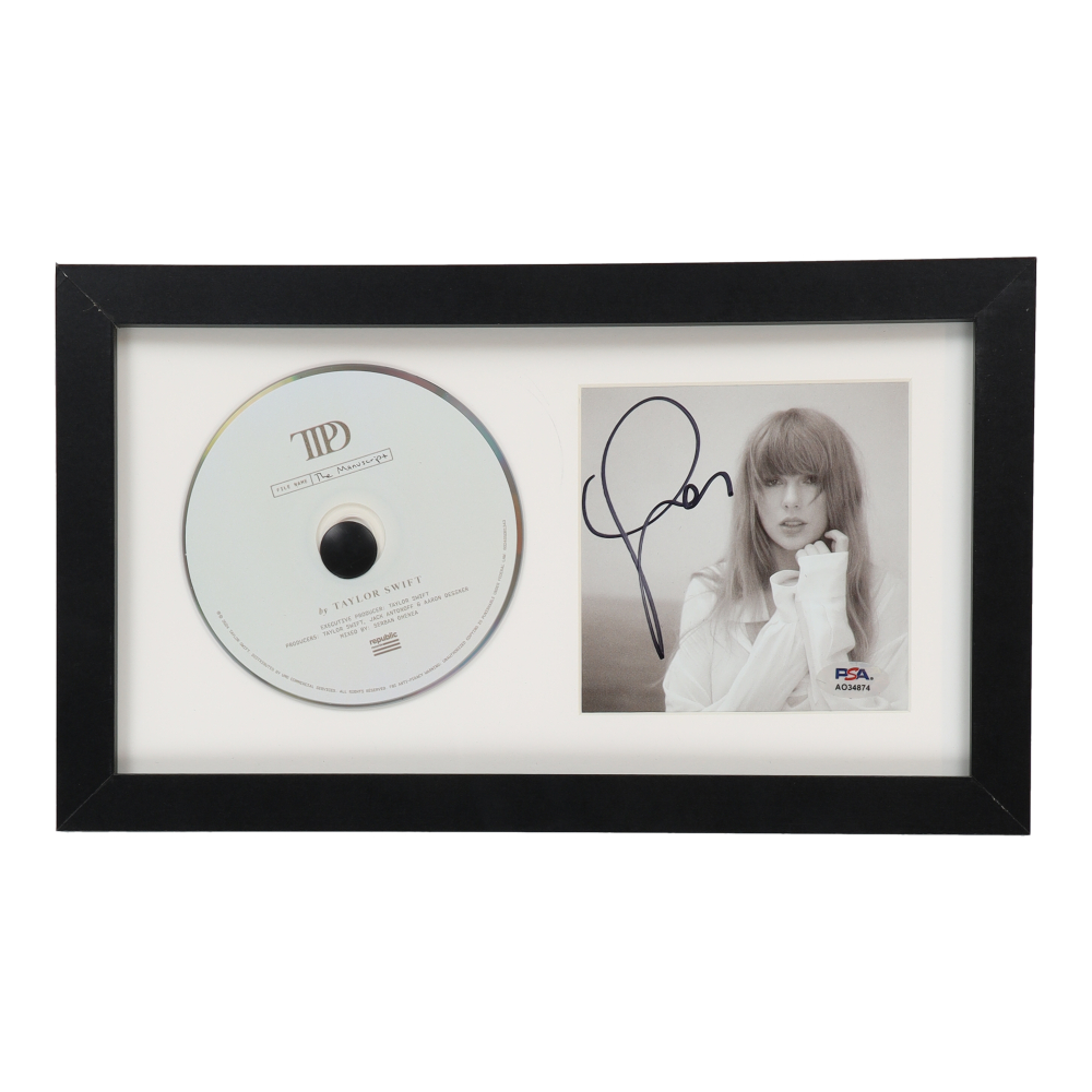Taylor Swift Signed "The Manuscript" Custom Framed CD Insert Display ...