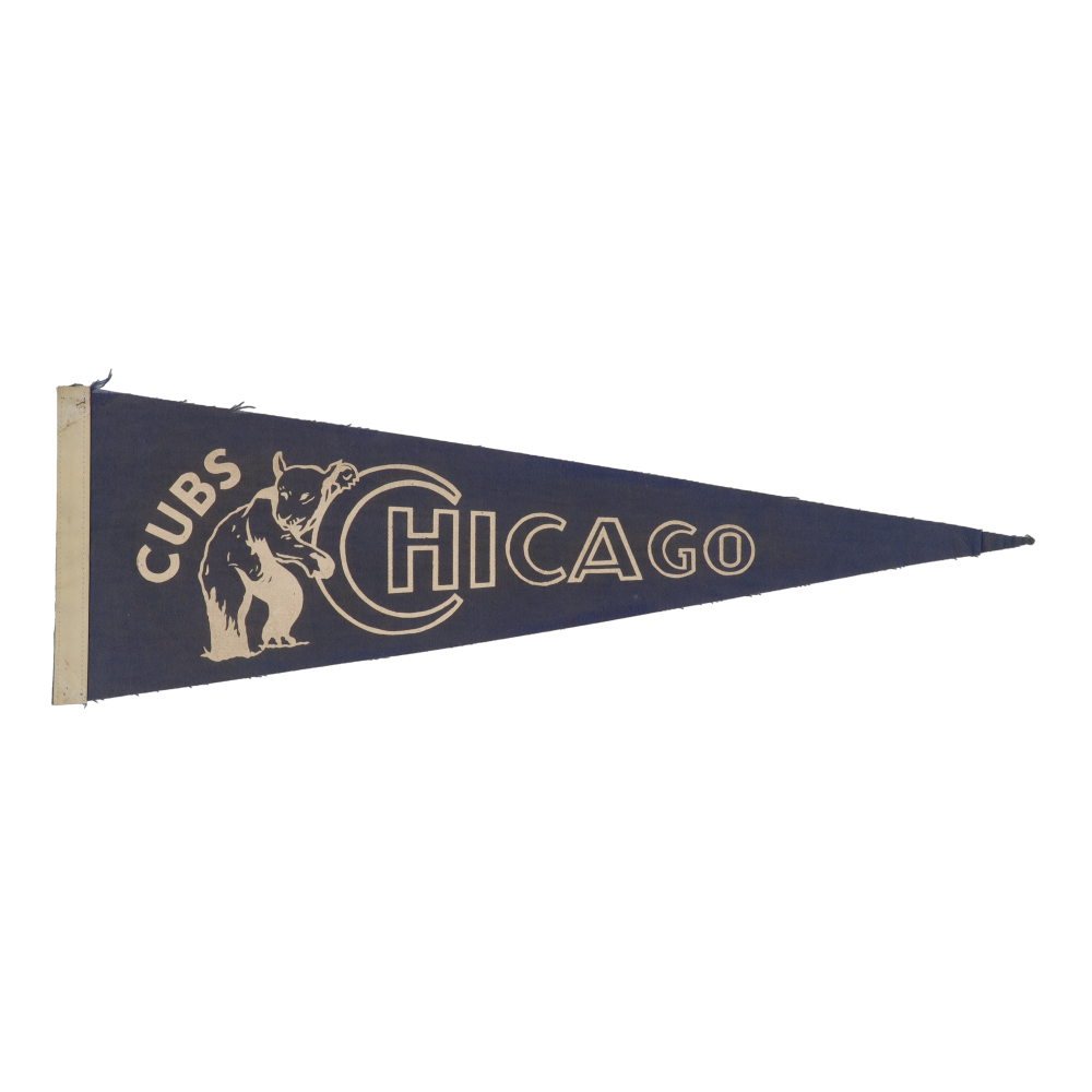 1945 Chicago Cubs Felt Pennant Flag | Pristine Auction