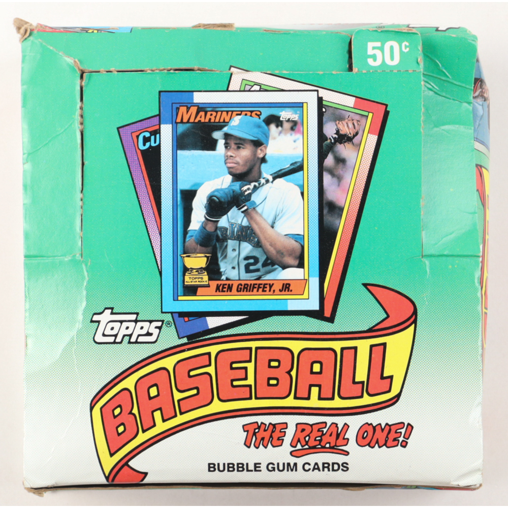 1990 Topps Baseball Box with (36) Cellophane Jumbo Packs | Pristine Auction