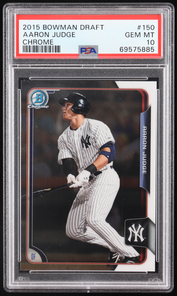 Aaron Judge 2015 Bowman Chrome Draft #150 RC (PSA 10) | Pristine Auction
