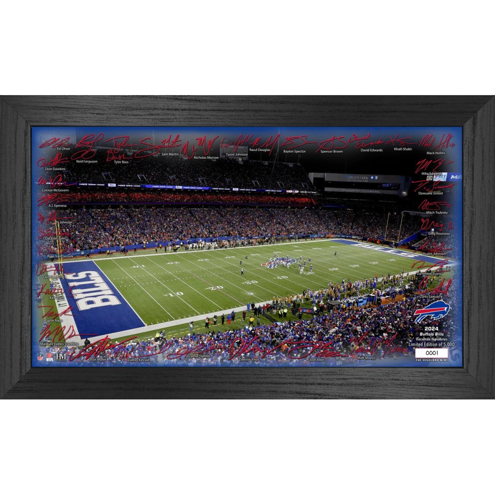 Bills LE 2024 "Signature Gridiron" Custom Framed Photo | Pristine Auction