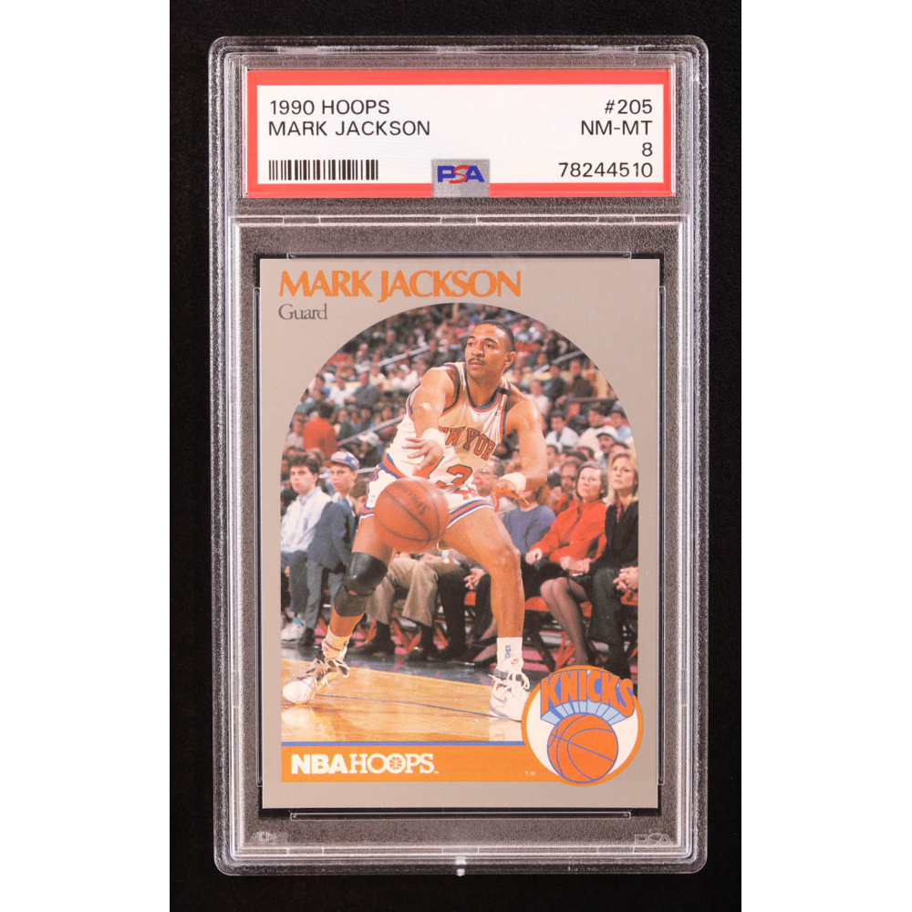 Mark Jackson 1990-91 Hoops #205 Lyle and Erik Menendez (PSA 8) | Pristine Auction