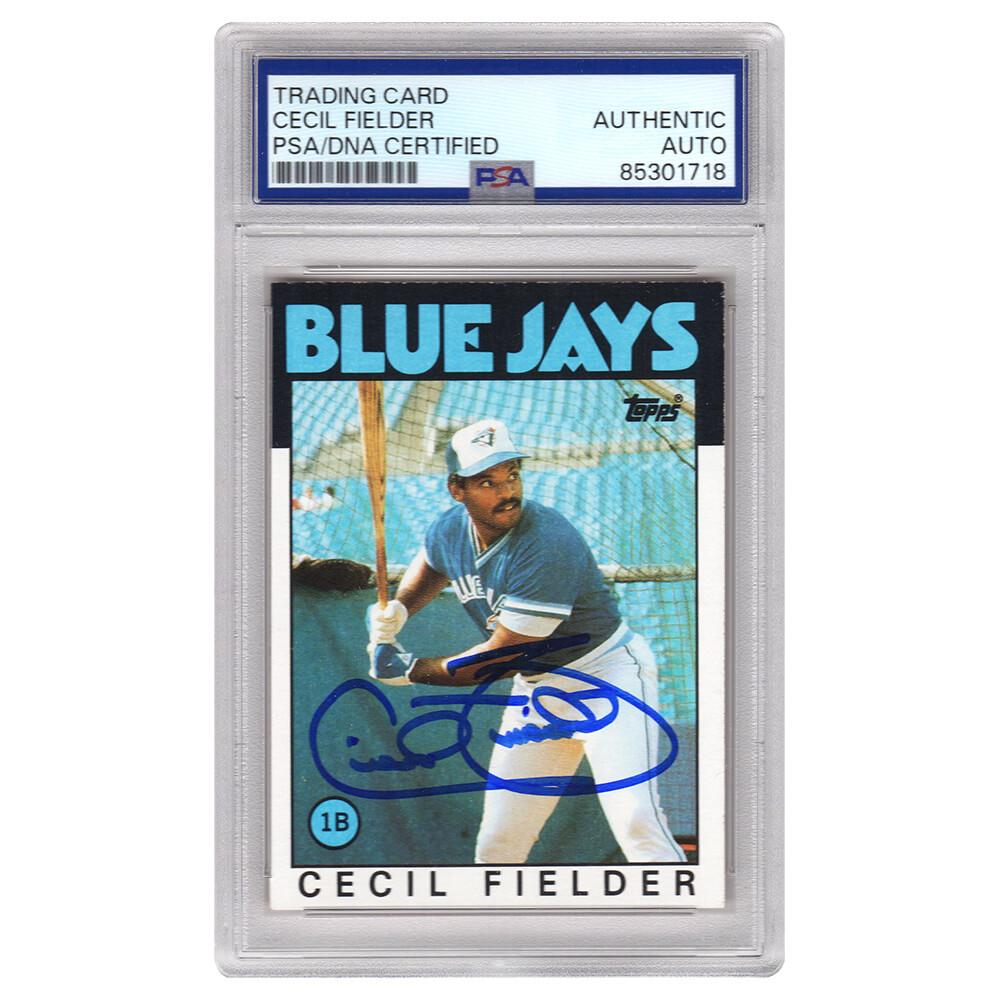 Cecil Fielder Signed 1986 Topps #386 (PSA) | Pristine Auction