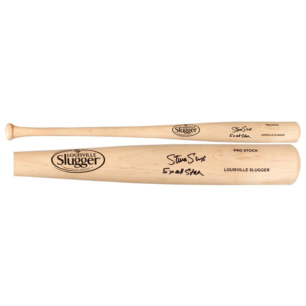 Steve Sax Signed Louisville Slugger Baseball Bat Inscribed "5x All Star ...