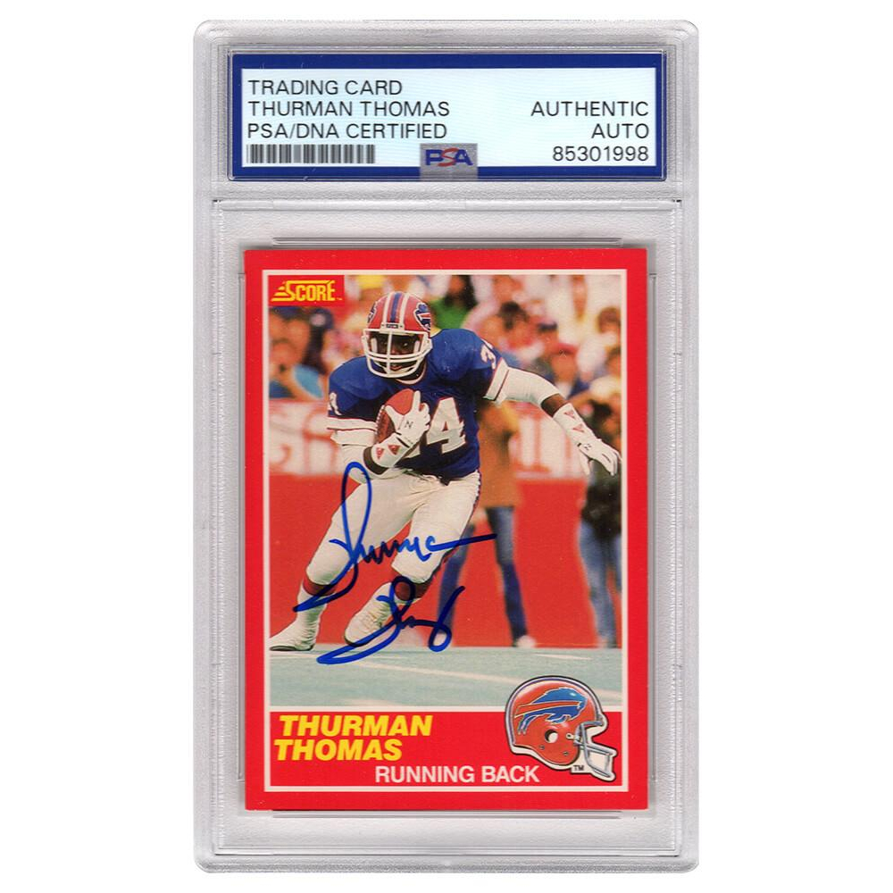 Thurman Thomas Signed 1989 Score #211 (PSA) | Pristine Auction
