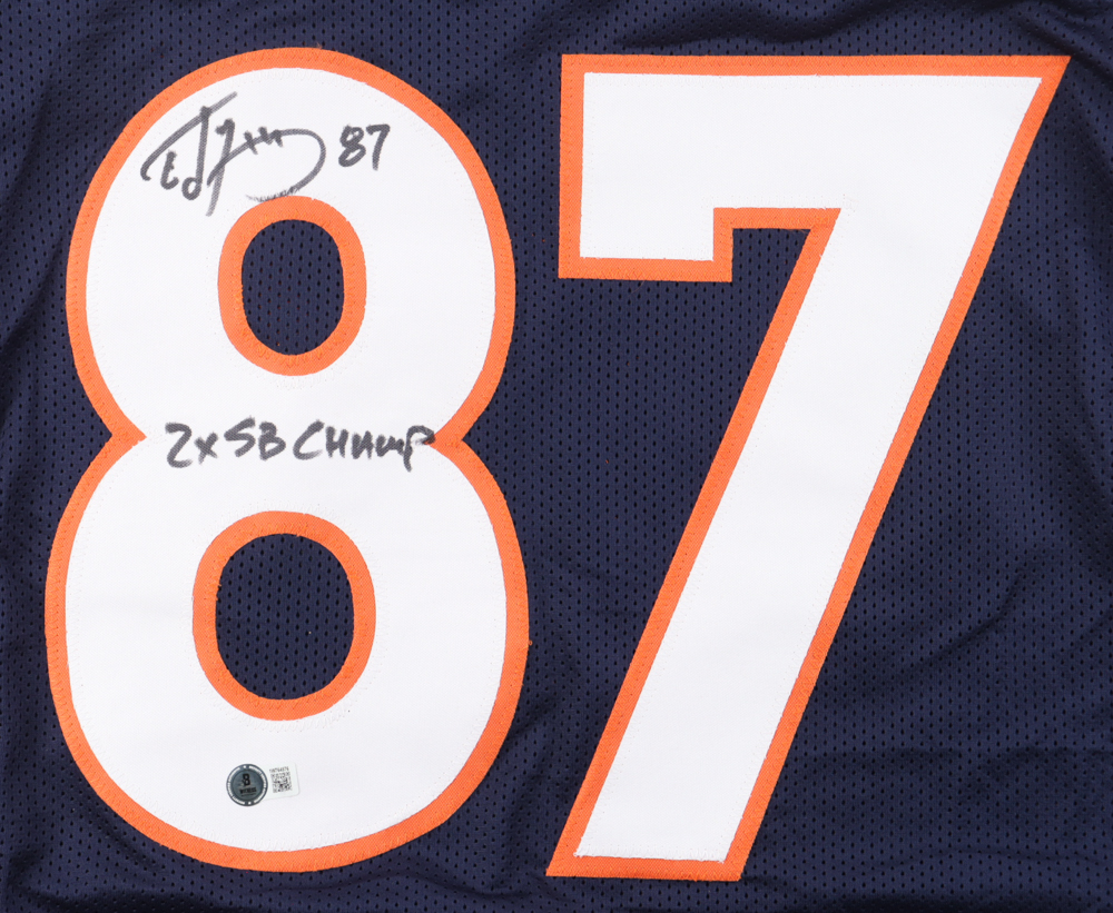 Ed McCaffrey Signed Jersey Inscribed "2x SB Champ" (Beckett) | Pristine ...