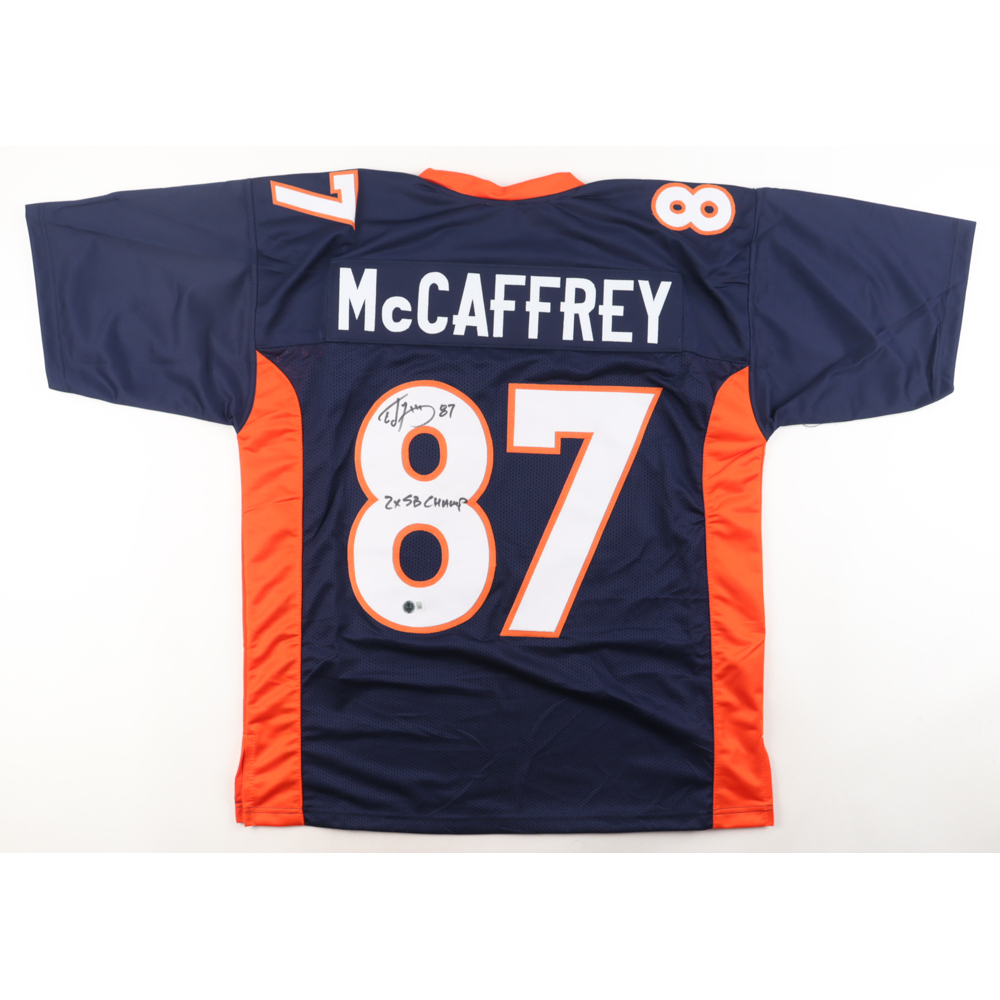 Ed McCaffrey Signed Jersey Inscribed "2x SB Champ" (Beckett) | Pristine ...