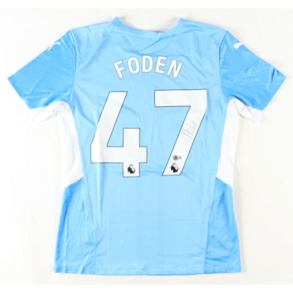 Phil Foden Signed Manchester City Jersey (Beckett) | Pristine Auction
