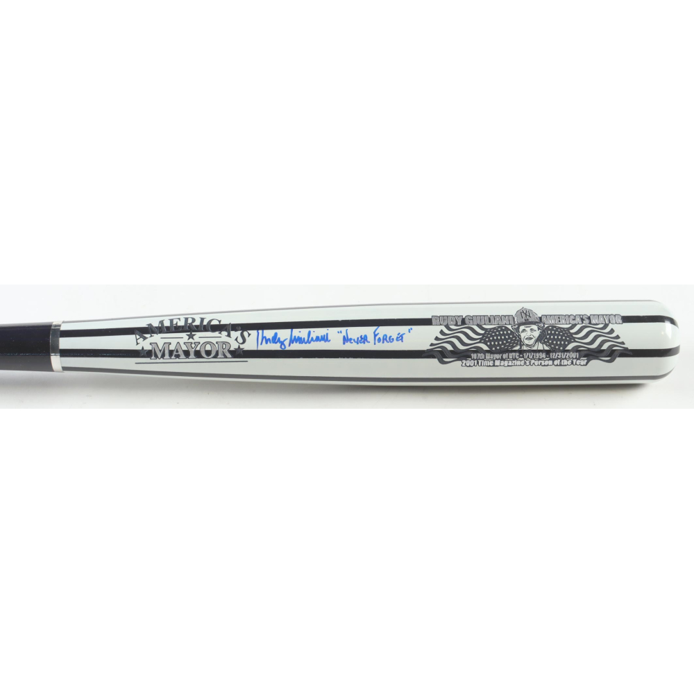 Rudy Giuliani Signed "America's Mayor" Commemorative Baseball Bat ...