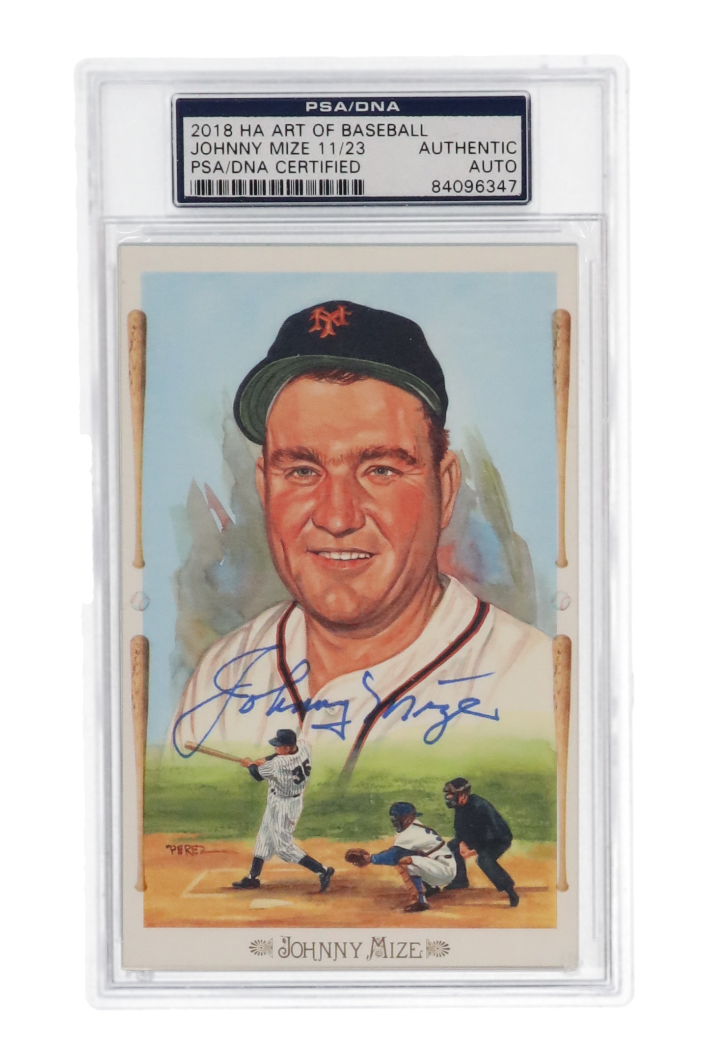 Johnny Mize Signed 2018 History of Baseball Card (PSA) | Pristine Auction