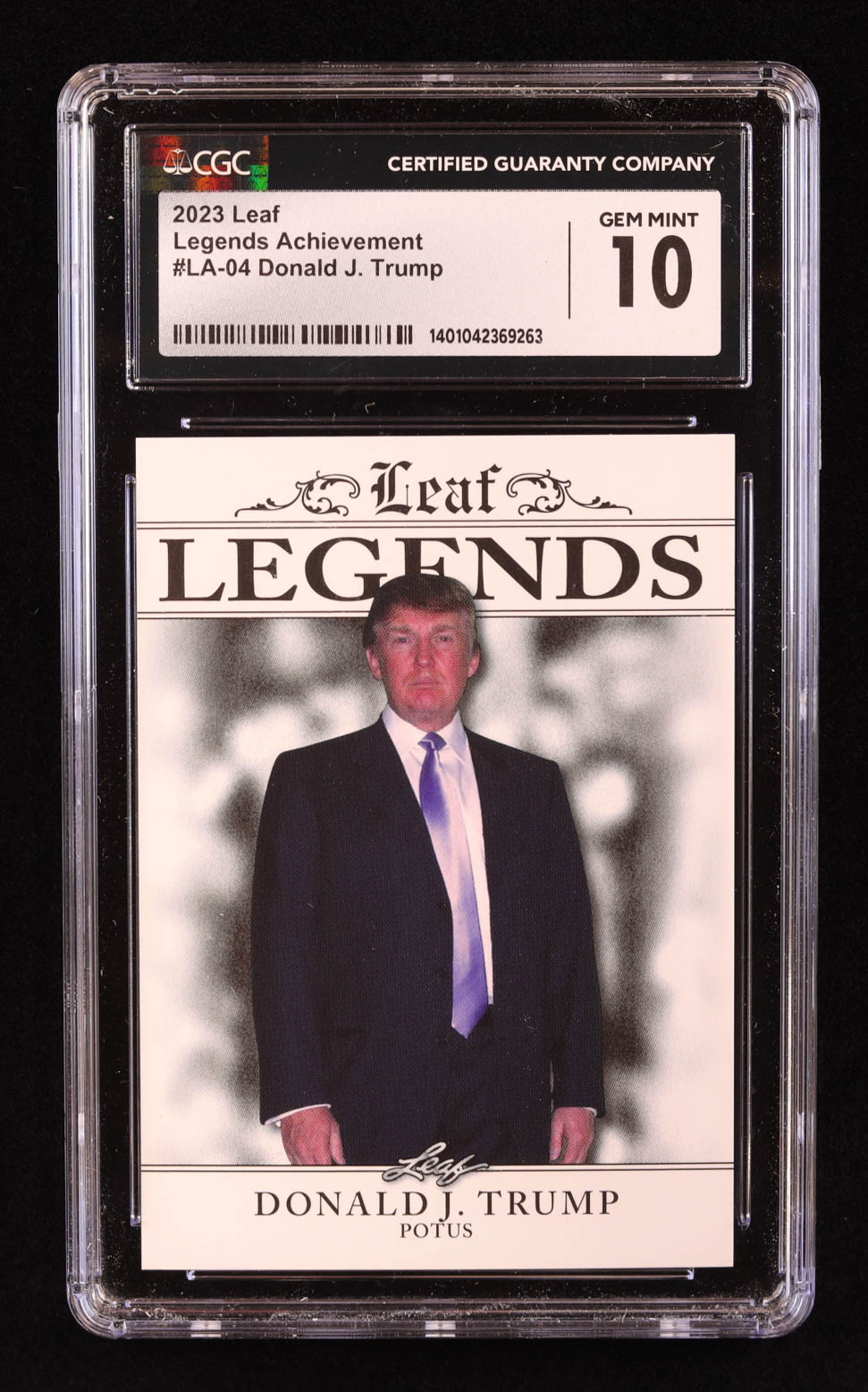 Donald J. Trump 2023 Leaf Legends Achievement #LA04 (CGC 10) | Pristine ...