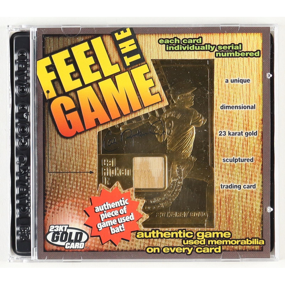 Cal Ripken Jr. 2000 Gold Collectibles Feel the Game Holographic ...
