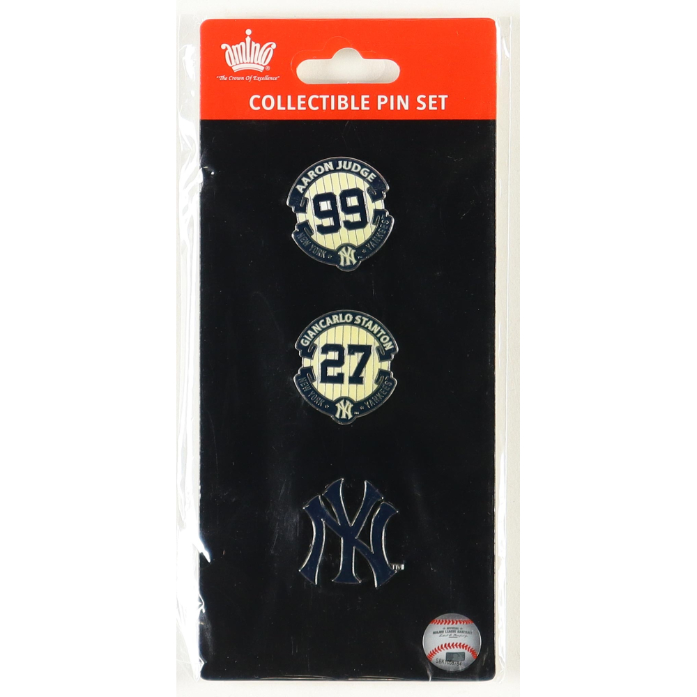 Aaron Judge & Giancarlo Stanton New York Yankees (3) Piece Pin Set ...
