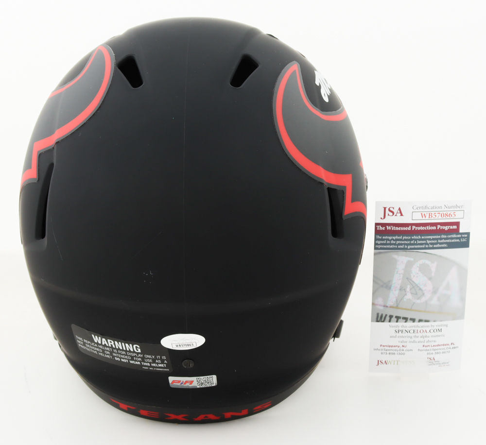 Joe Mixon Signed Texans Full-Size Eclipse Alternate Speed Helmet (JSA ...