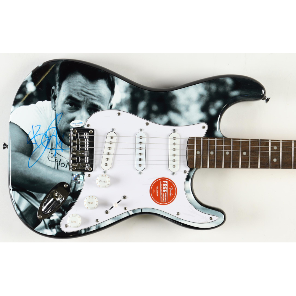 Bruce Springsteen Signed Bullet Strat Full-Size Custom Electric Guitar ...