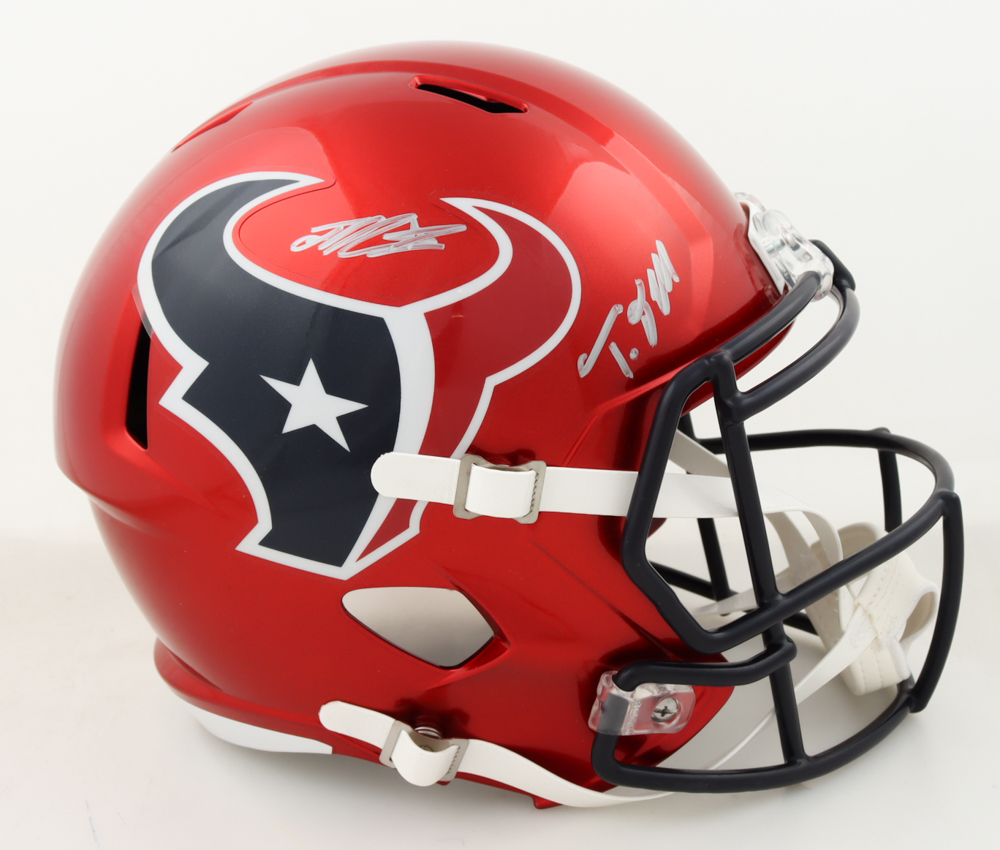 Joe Mixon Signed Texans Full-Size Alternate Speed Helmet (JSA & PIA ...
