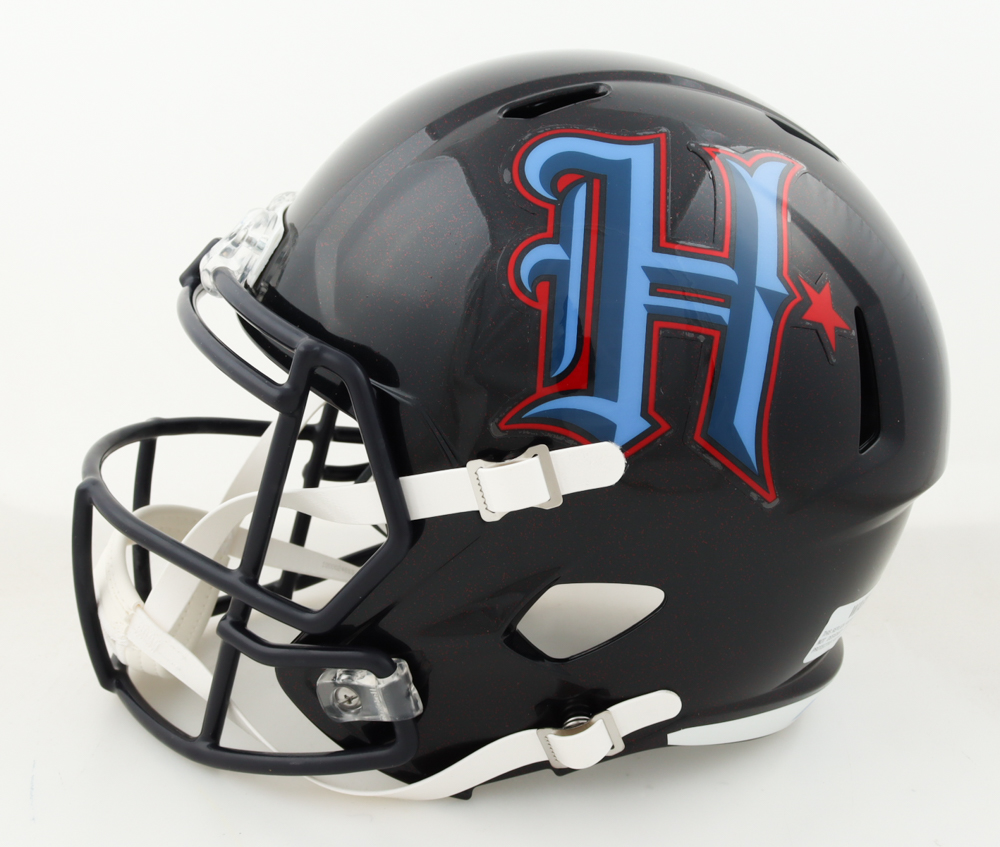 Tank Dell Signed Texans Full-Size Alternate Speed Helmet (PIA ...