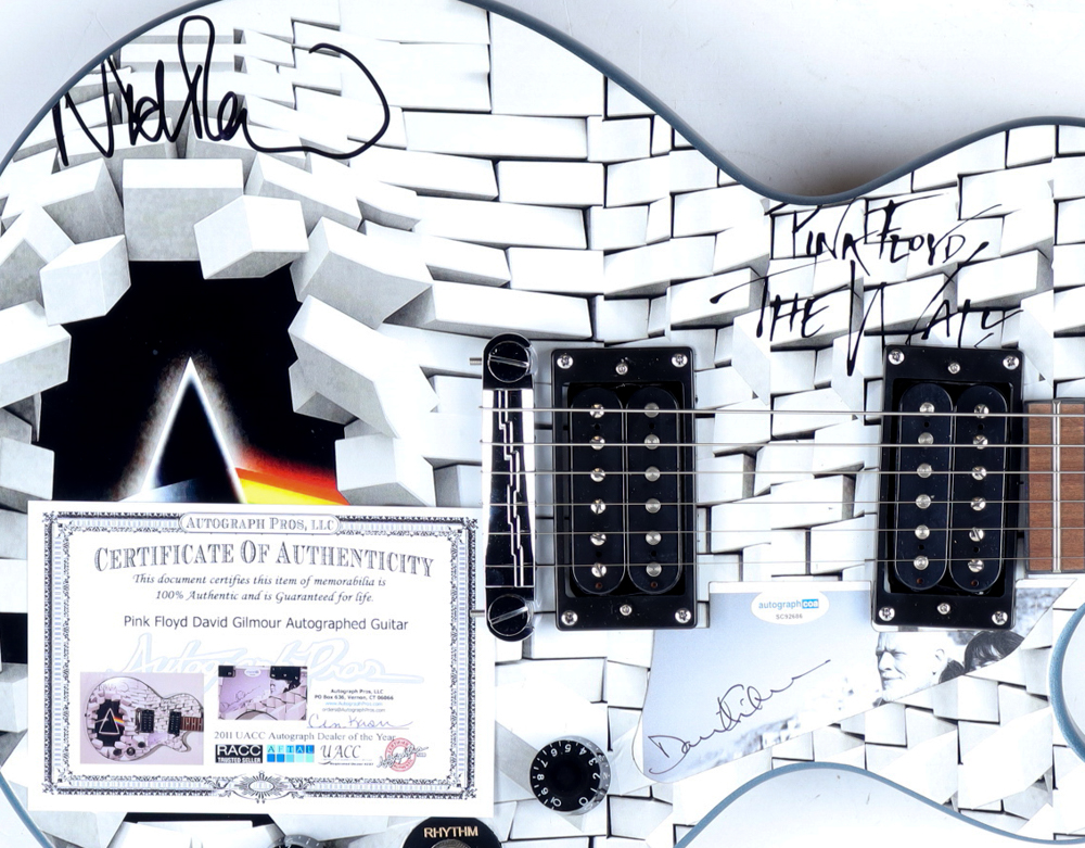 David Gilmour Signed "Pink Floyd" Epiphone Les Paul Electric Guitar ...