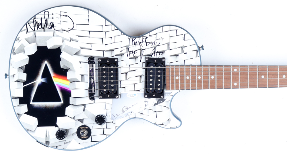 David Gilmour Signed "Pink Floyd" Epiphone Les Paul Electric Guitar ...