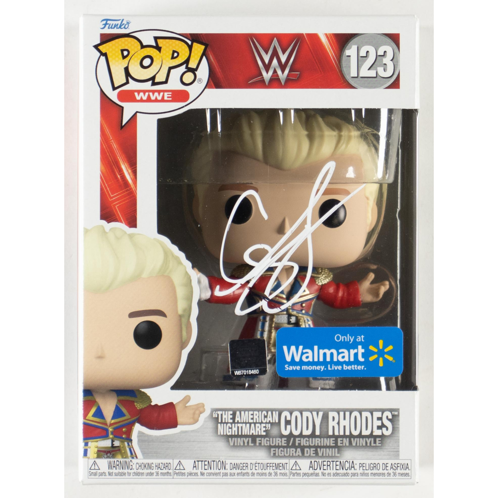 Cody Rhodes Signed WWE #123 "The American Nightmare" Cody Rhodes Funko ...