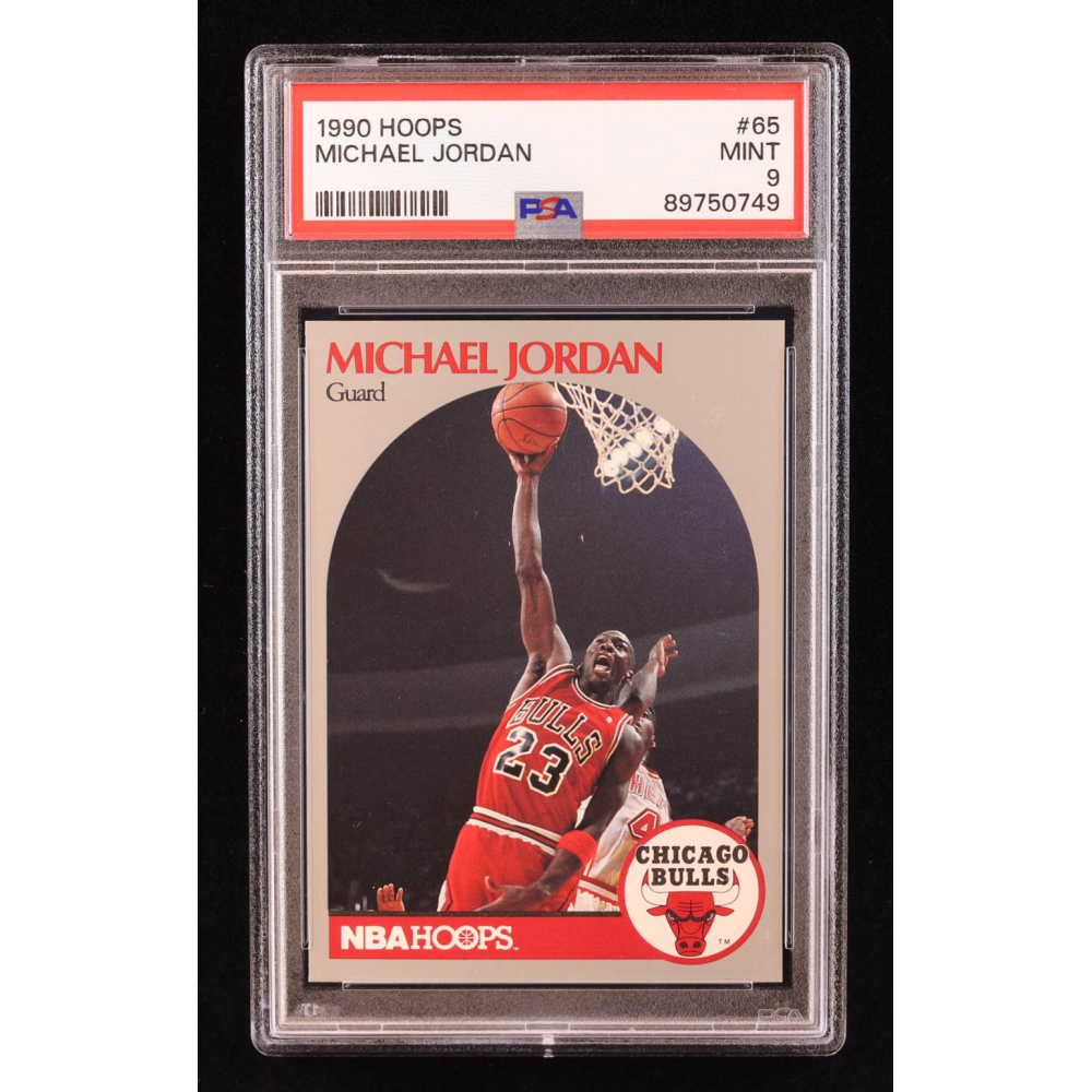Michael Jordan 1990-91 Hoops #65 (PSA 9) | Pristine Auction