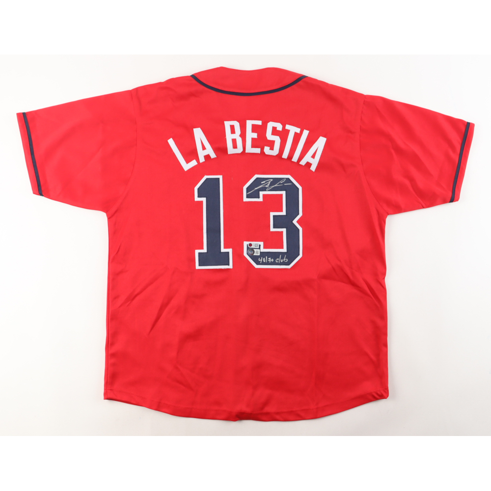 Ronald Acuna Jr. Signed Jersey Inscribed "40/70 Club" (Beckett & Acuna ...