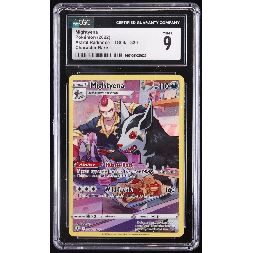Mightyena 2022 Pokemon Sword and Shield Astral Radiance Trainer Gallery #TG09 Holo (CGC 9 ...