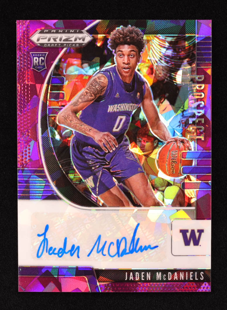 Jaden McDaniels 2020-21 Panini Prizm Draft Picks Prospect Autographs ...